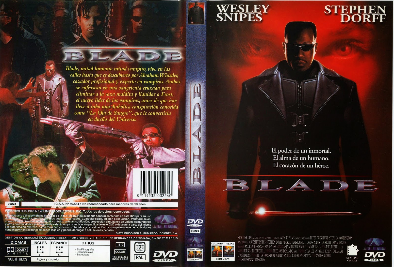 Caratulas y etiquetas: Blade