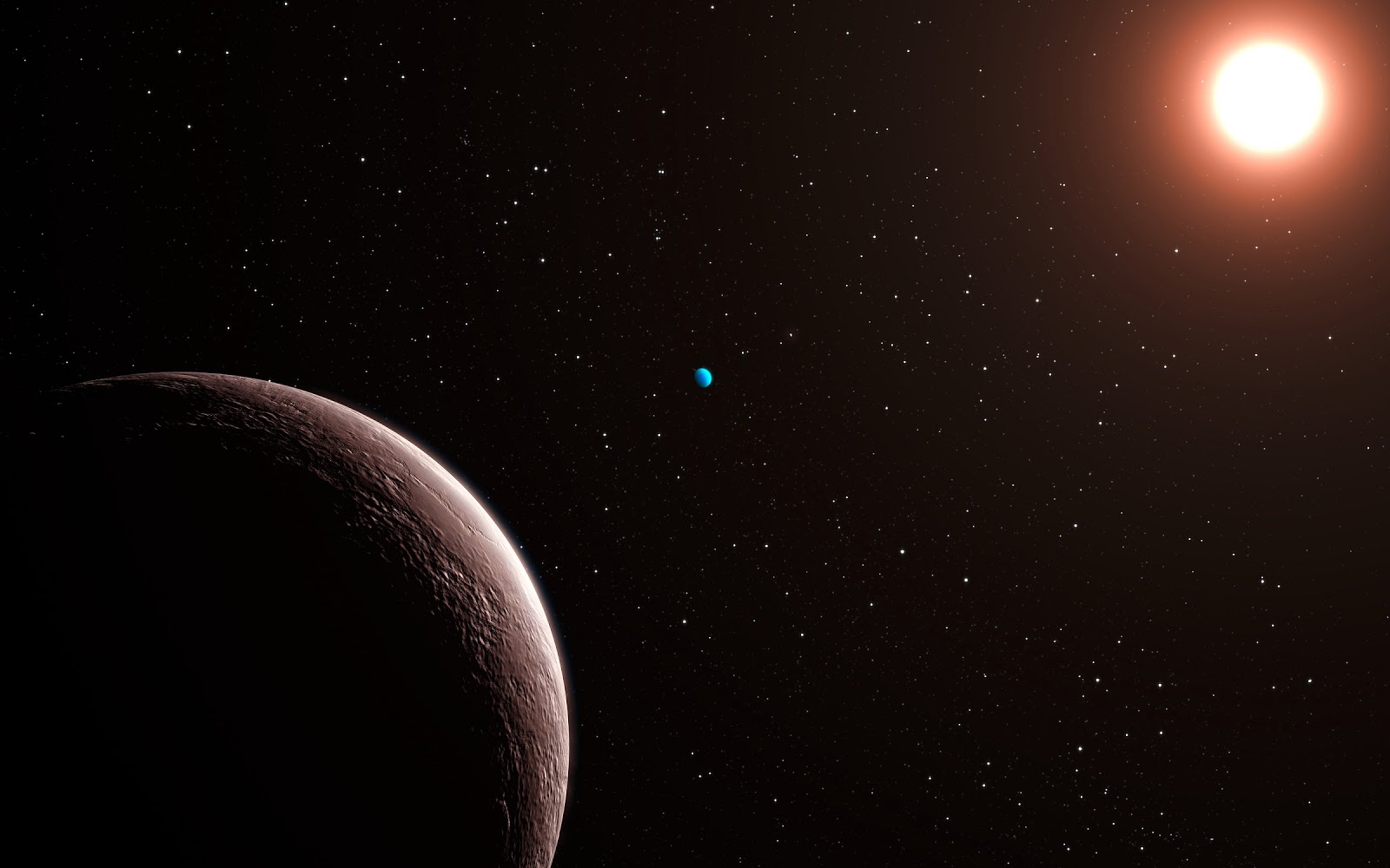 Planetary System Gliese 581 - HD Wallpaper