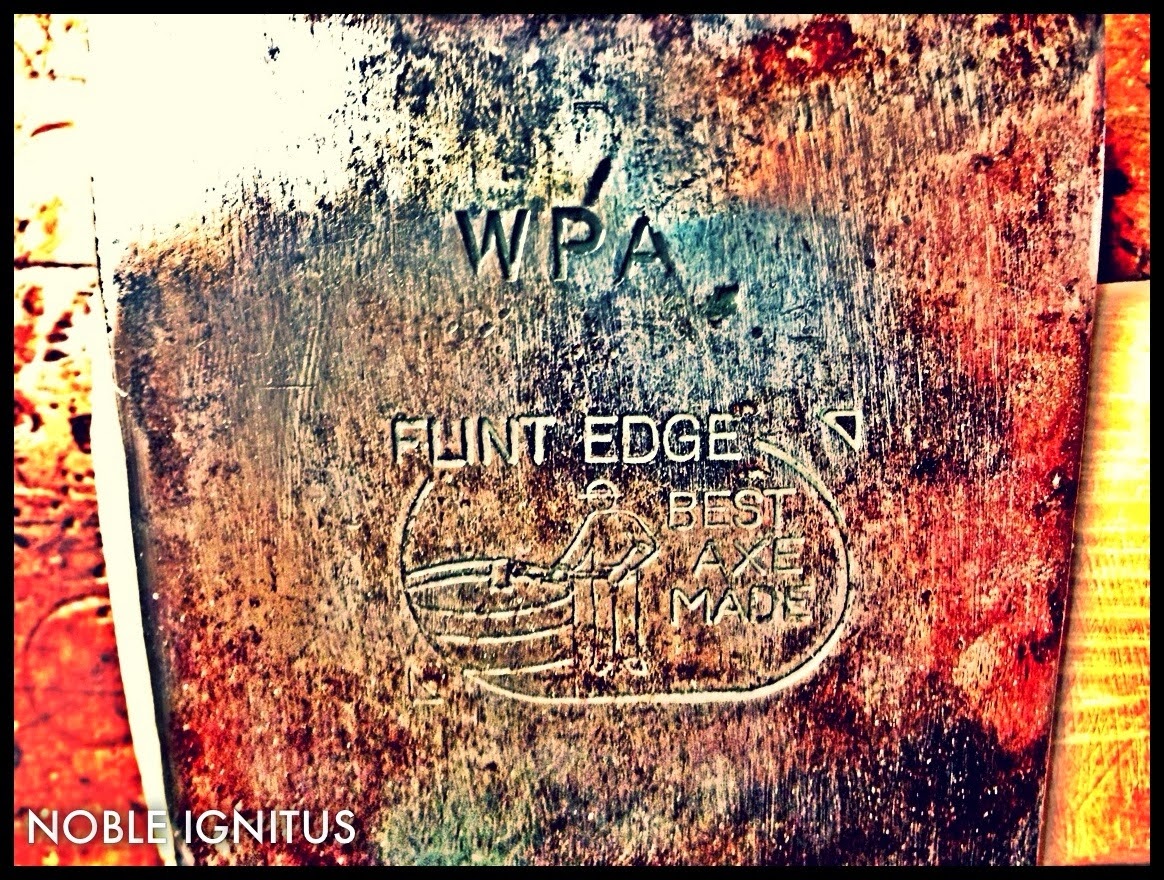NOBLE IGNITUS:: True temper kelly works flint edge "best axe made" hanging