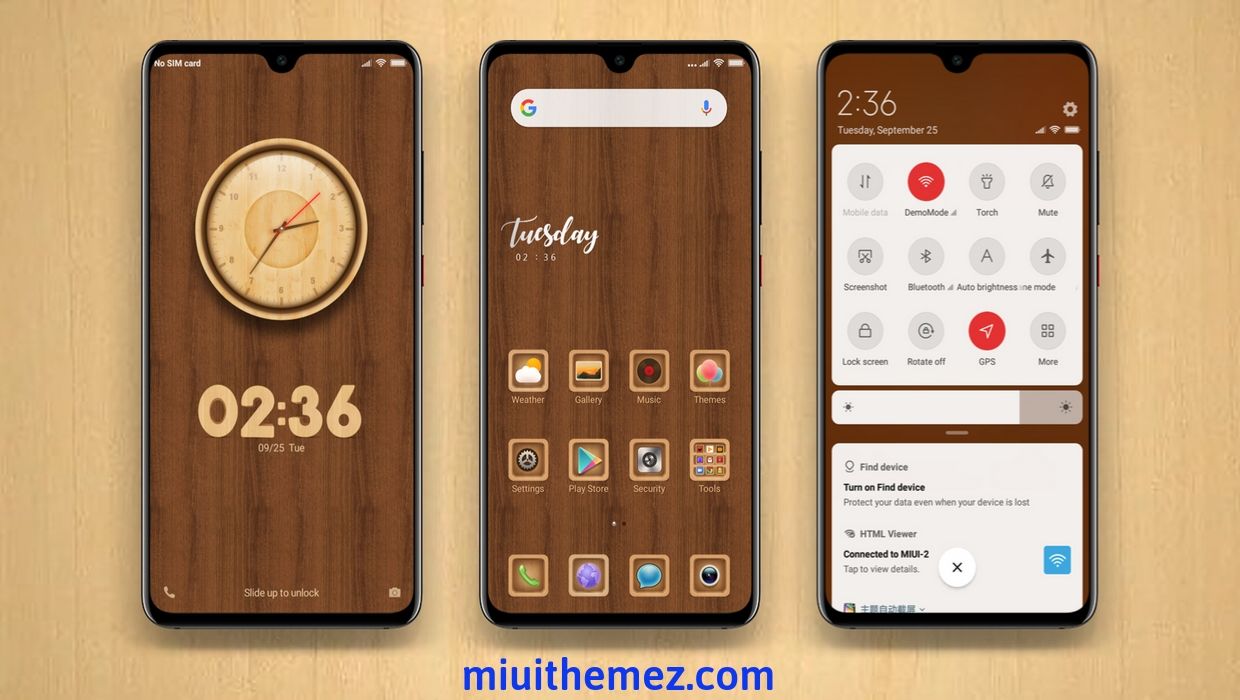 Wooden Style MIUI 10 Theme | Xiaomi Mi Themes