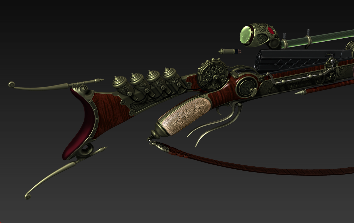 Mowrer Art Steampunk Frankenstein and more: Steampunk Aether rifle new ...