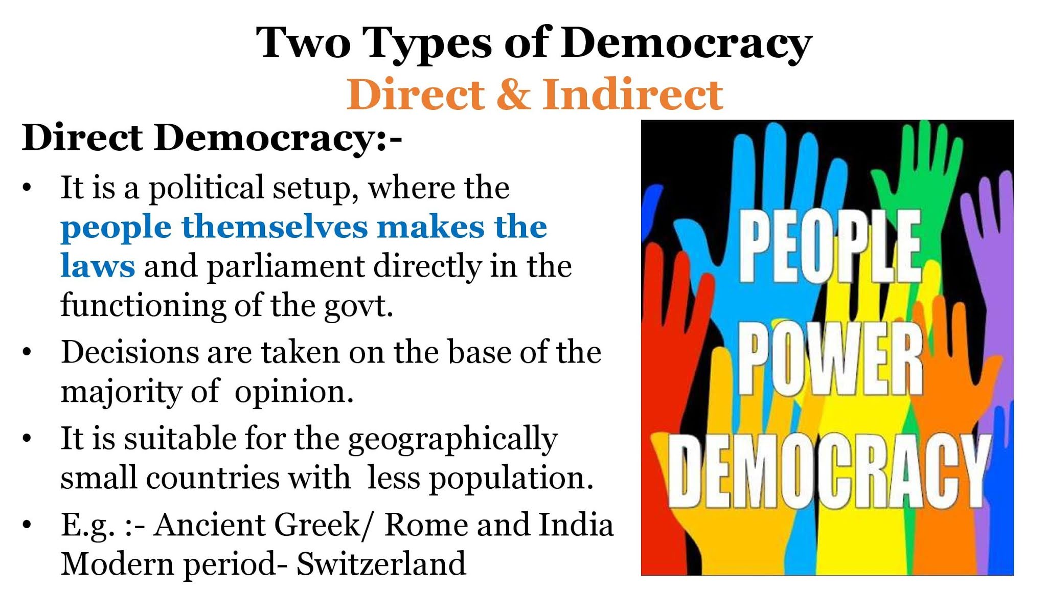 What is Democracy and Why Democracy? PPT Class 9th (Political Science ...