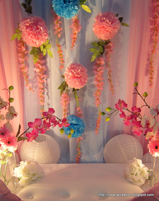 Roxana Creation ~Butik Pengantin Shah Alam~: Pelamin Bunga Tisu