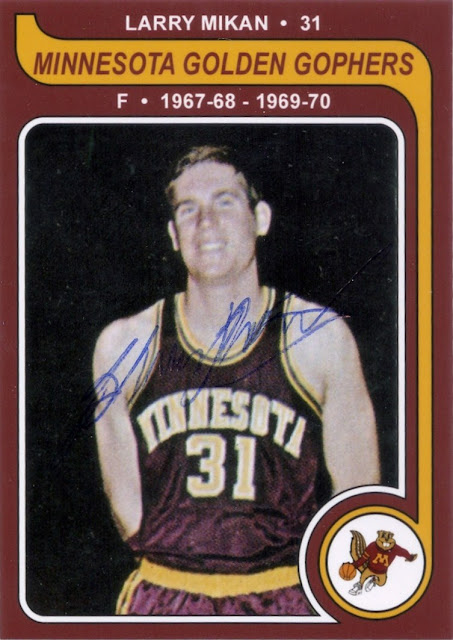 Minnesota Sports Autograph Project: LARRY MIKAN