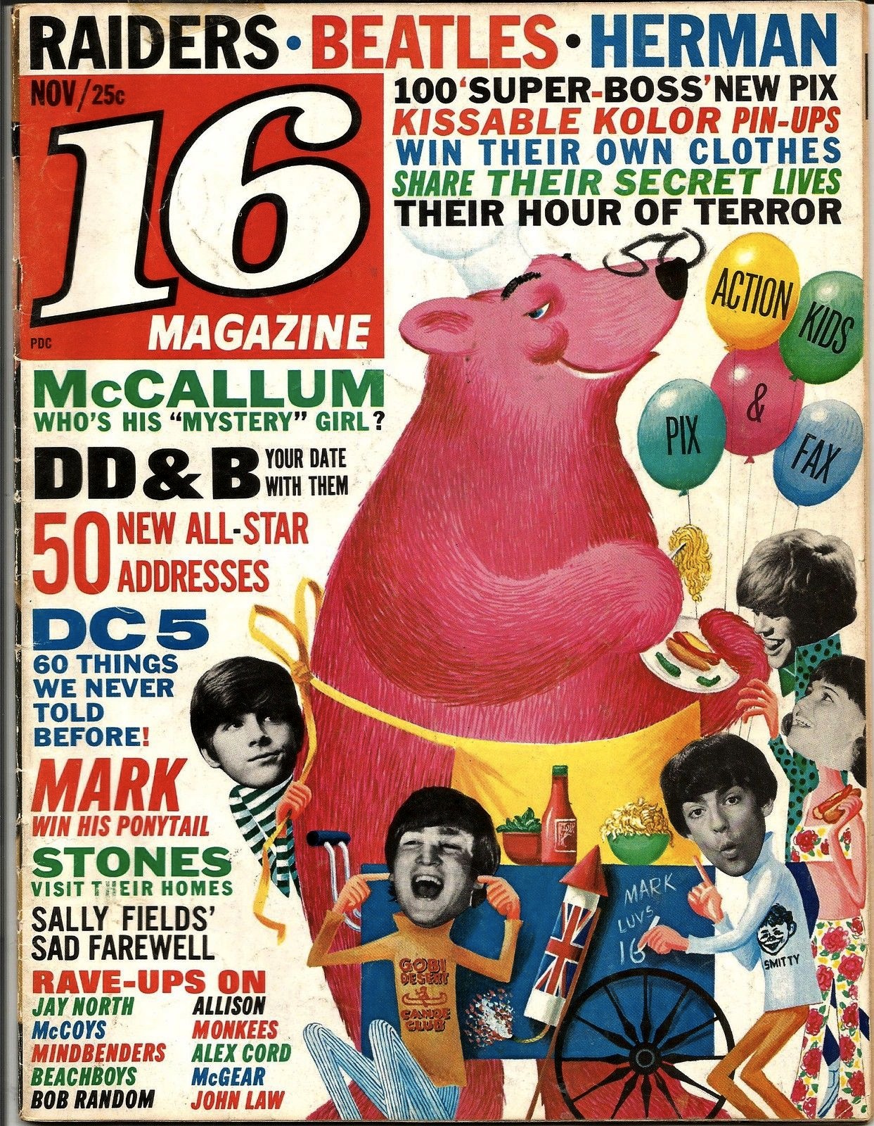 Pop Culture Safari!: Gallery: More 16 Magazine covers!