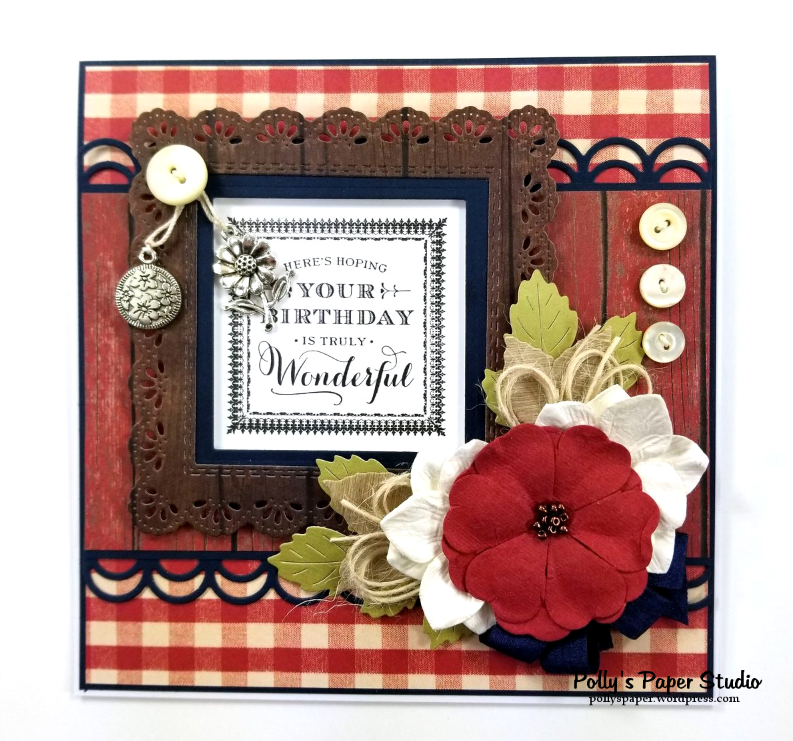 Really Reasonable Ribbon Blog: Homespun Country Birthday Greeting Card