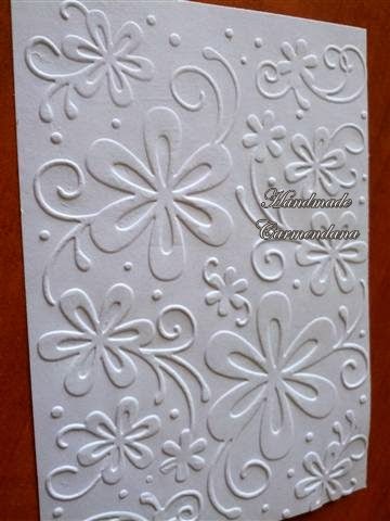 Felicitari handmade (realizate manual): Carton embosat