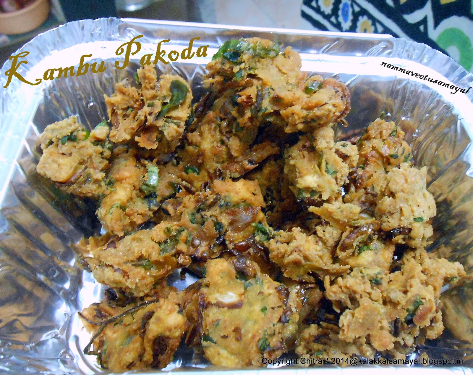 kalakkalsamayal: Kambu-Pakoda