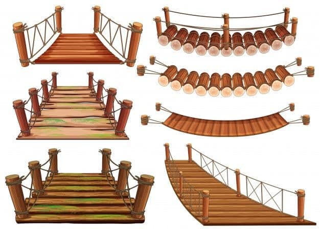 small wood bridge design