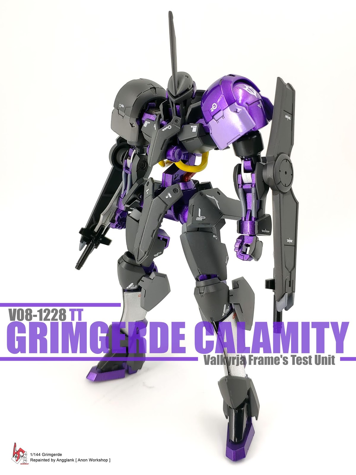 Custom Build: HG 1/144 "GRIMGERDE CALAMITY" Valkyrja Frame's Test Unit