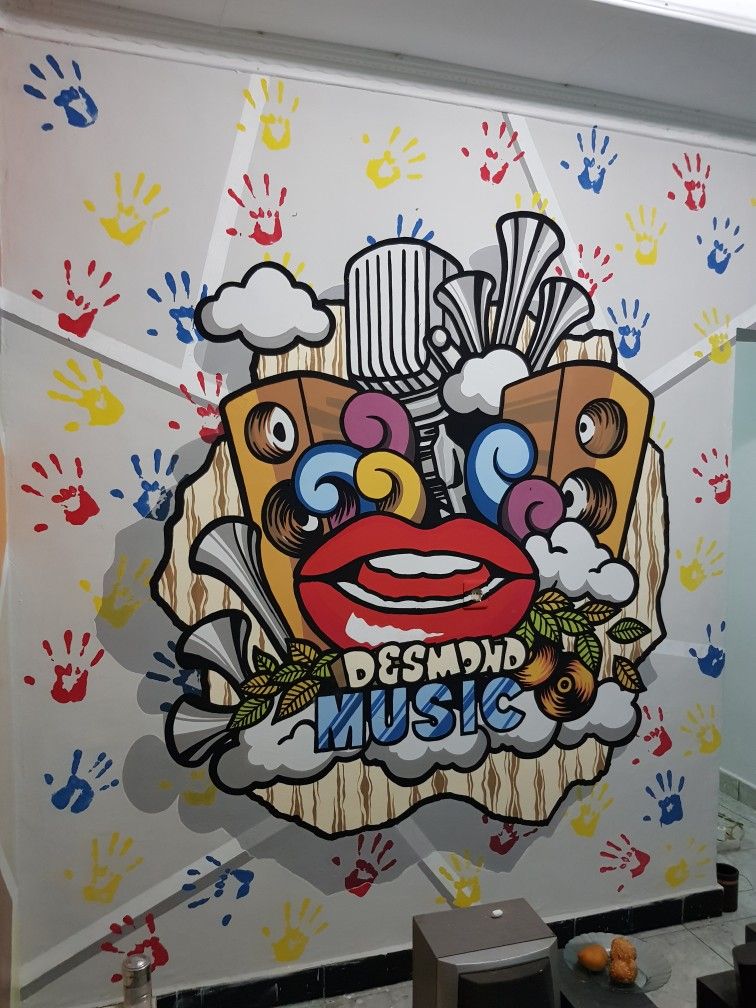 Contoh Gambar Mural Untuk Desain Dinding menarik dan keren