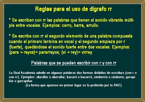 Cornarineando: ORTOGRAFÍA DE LA "R", "RR"