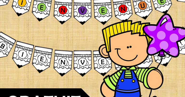 la classe de caro.: Bannière – Fanion « BIENVENUE!