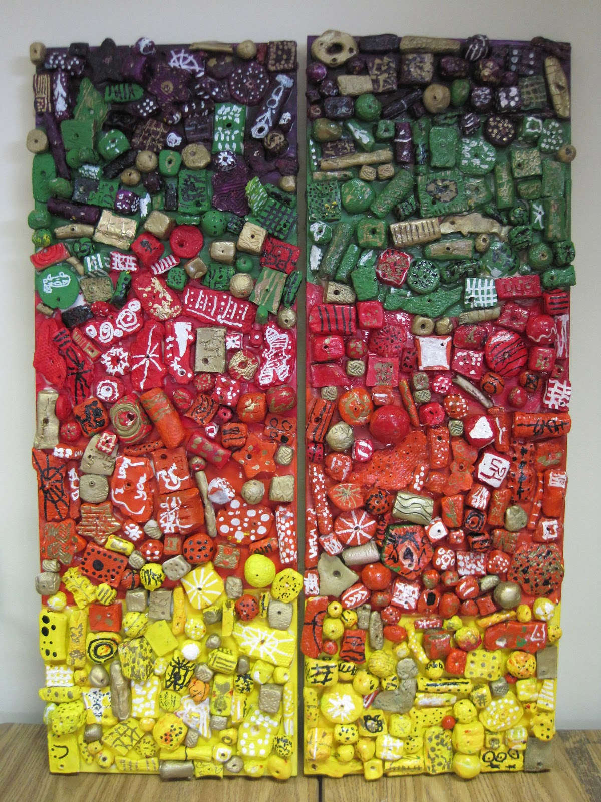 Collaborative Ceramic Bead Mosaic