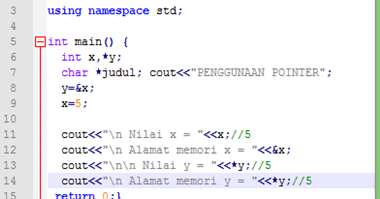 POINTER dalam C++ ~ RETNO BLOG