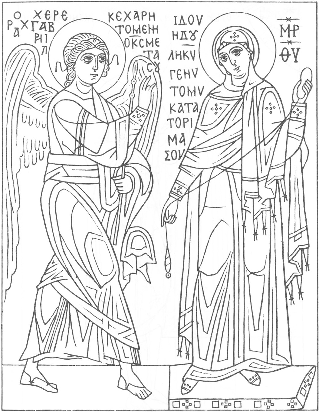 Fise de colorat cu Iisus Hristos, Praznice, Maica Domnului si Sfinti ...