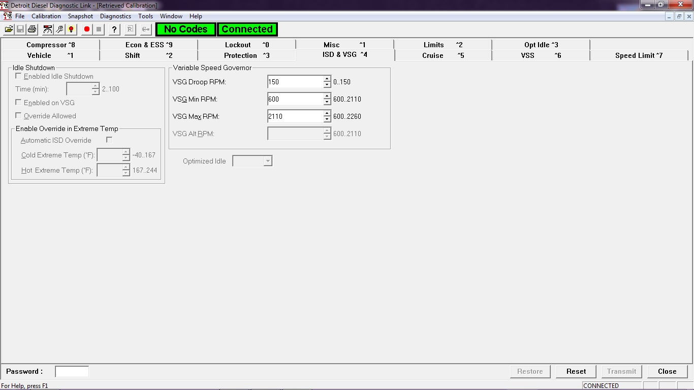 Open and Changing the Customer Calibration for DETROIT Engine (DDEC ...