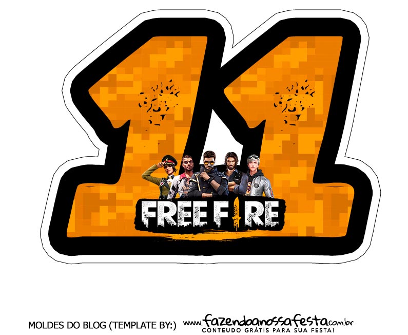Free Fire: Free Printable Cake Toppers. - Oh My Fiesta! for Geeks