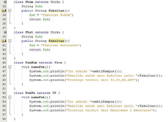 Praktikum Pemrograman Berorientasi Objek (PBO) Modul 7 (Java)