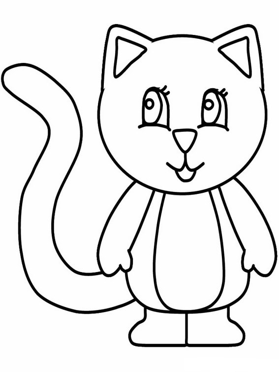 Cat Coloring Pages 2 - Coloring Pages