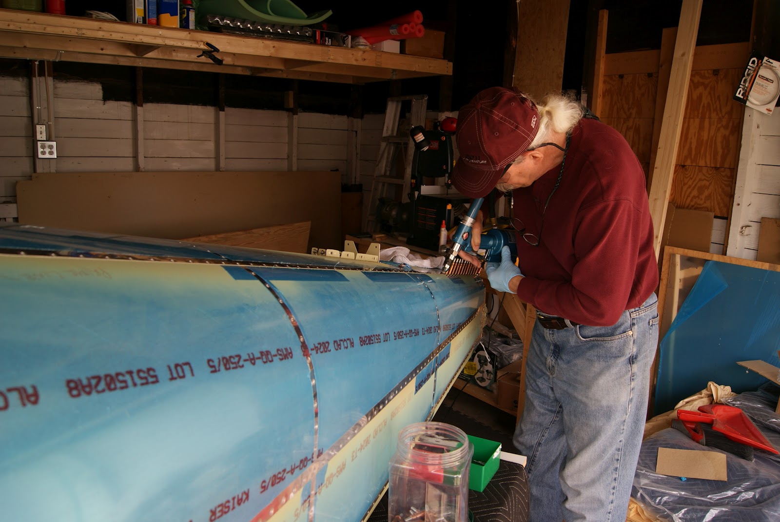 DOG Aviation John's RV-12 Blog: RV-12 Empennage Components Completed!
