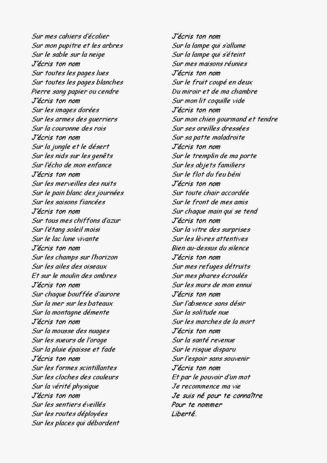 Le monde de Schtroumph et Schtroumphette: Liberté, j'écris ton nom