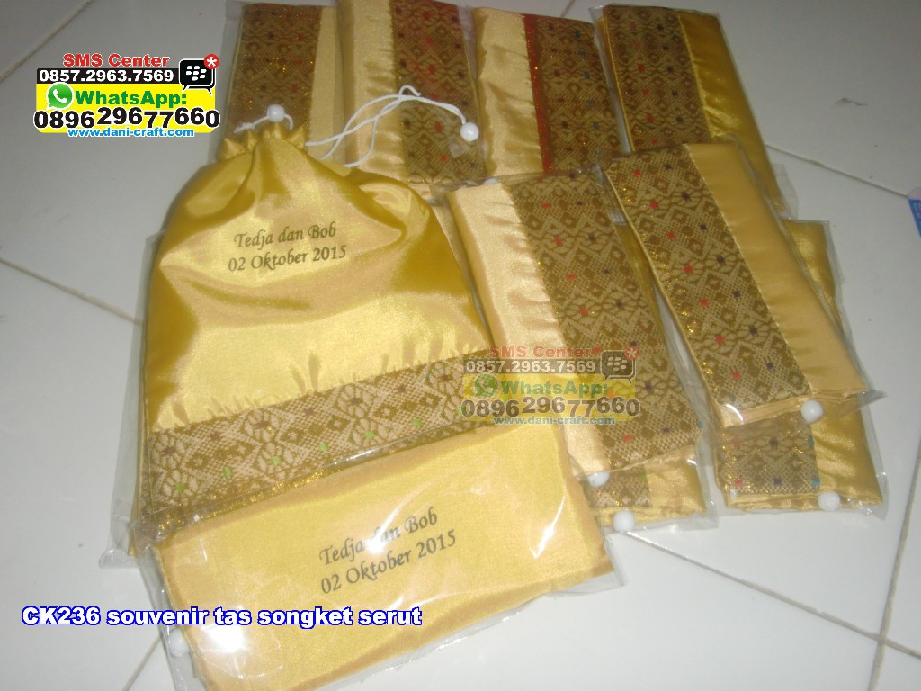 Souvenir Tas Songket Serut | Souvenir Pernikahan