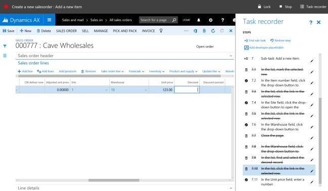 Task Recorder in D365 - D365 F&O Solutions