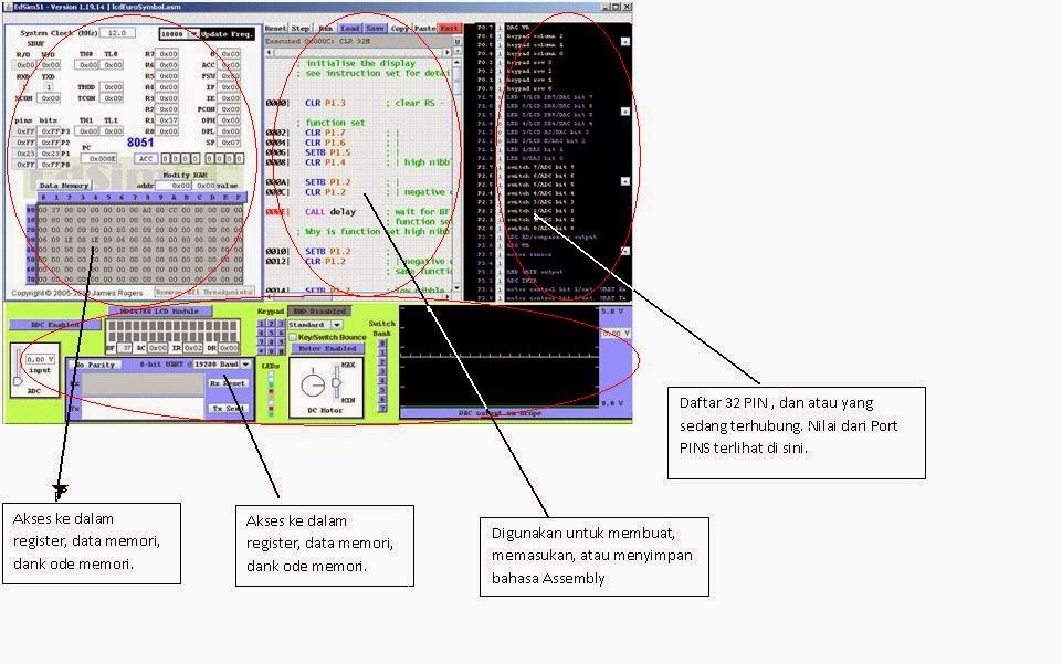 Journal of Journey: Edsim51, Simulator 8051 untuk beginer and advance