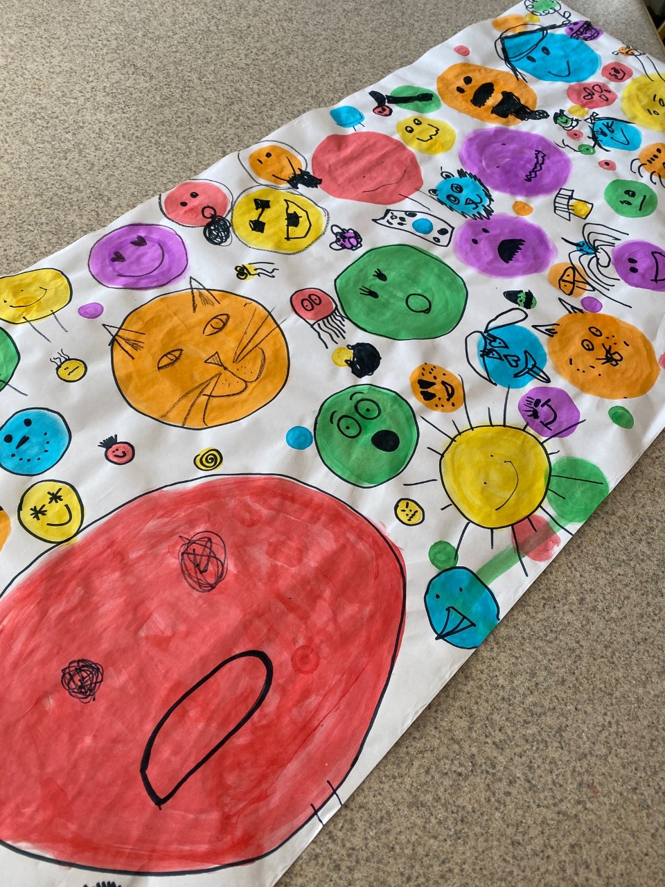 Polka-Dotty Place: 2 Part Art Project: DOTS