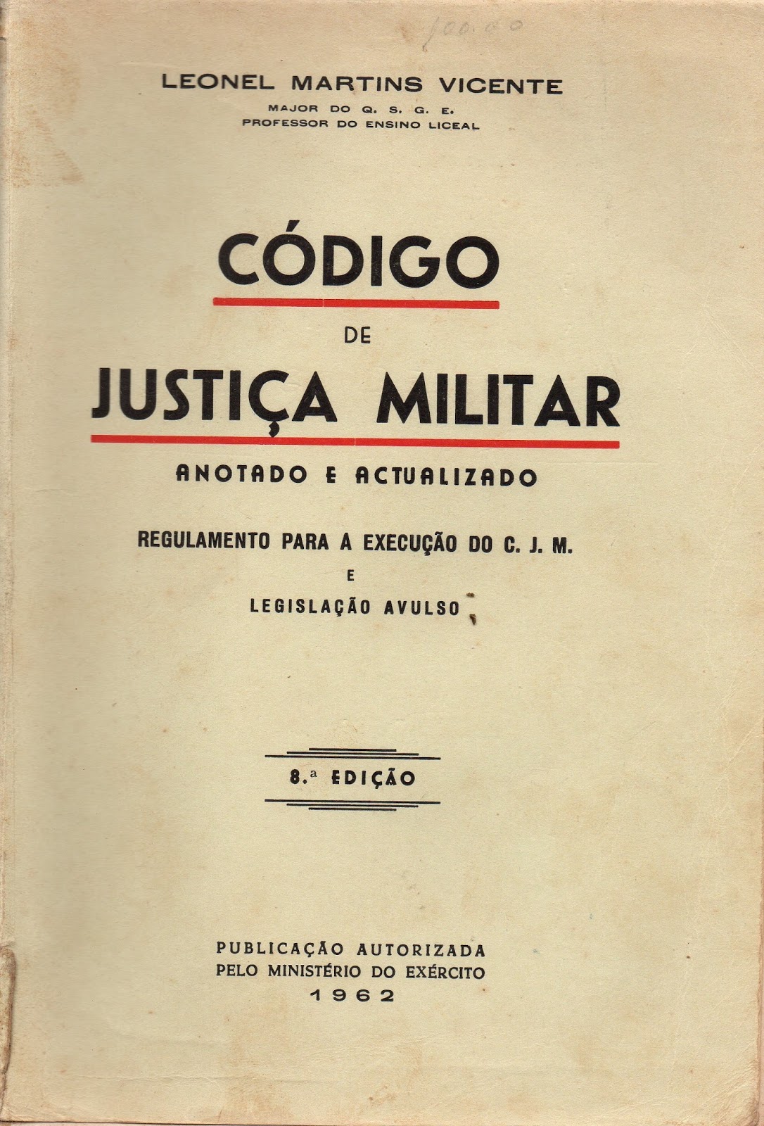 Alfarrabista Quinto Planeta: Código de Justiça Militar - Anotado e ...