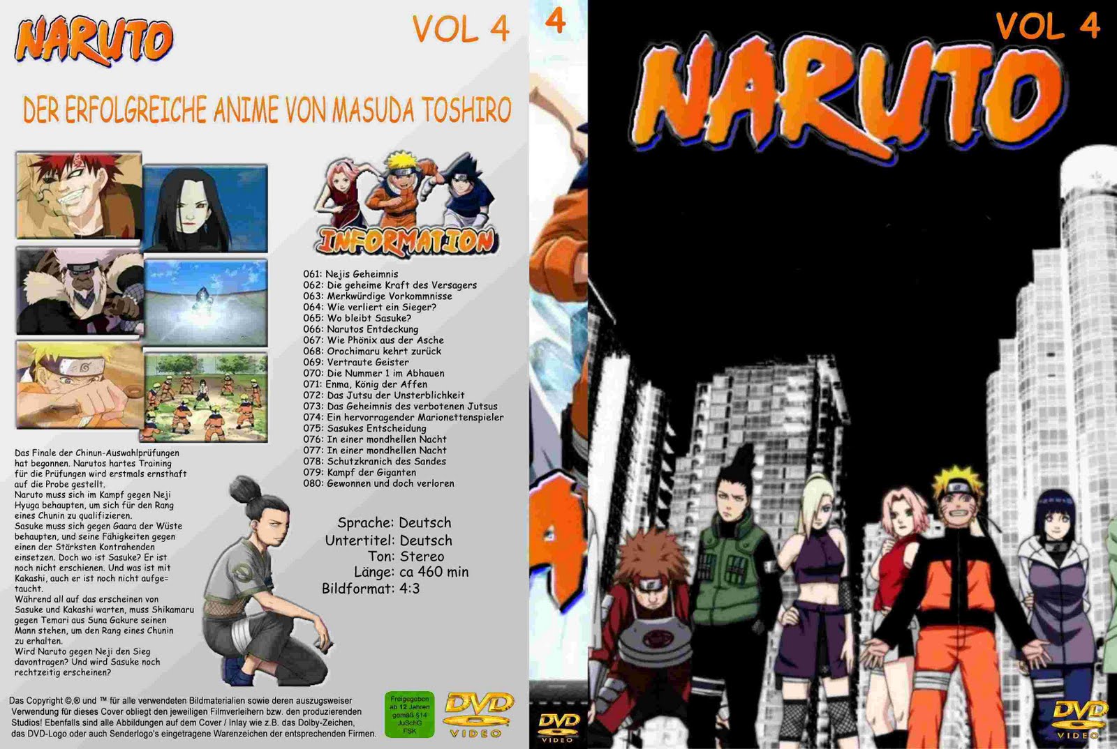 Cover Animes: Naruto DVD Collection: Vol.4 German