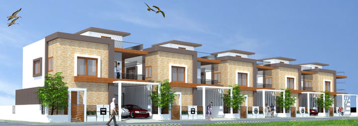 Archplanest: Online House Design Consultants: Row House Elevation Designs