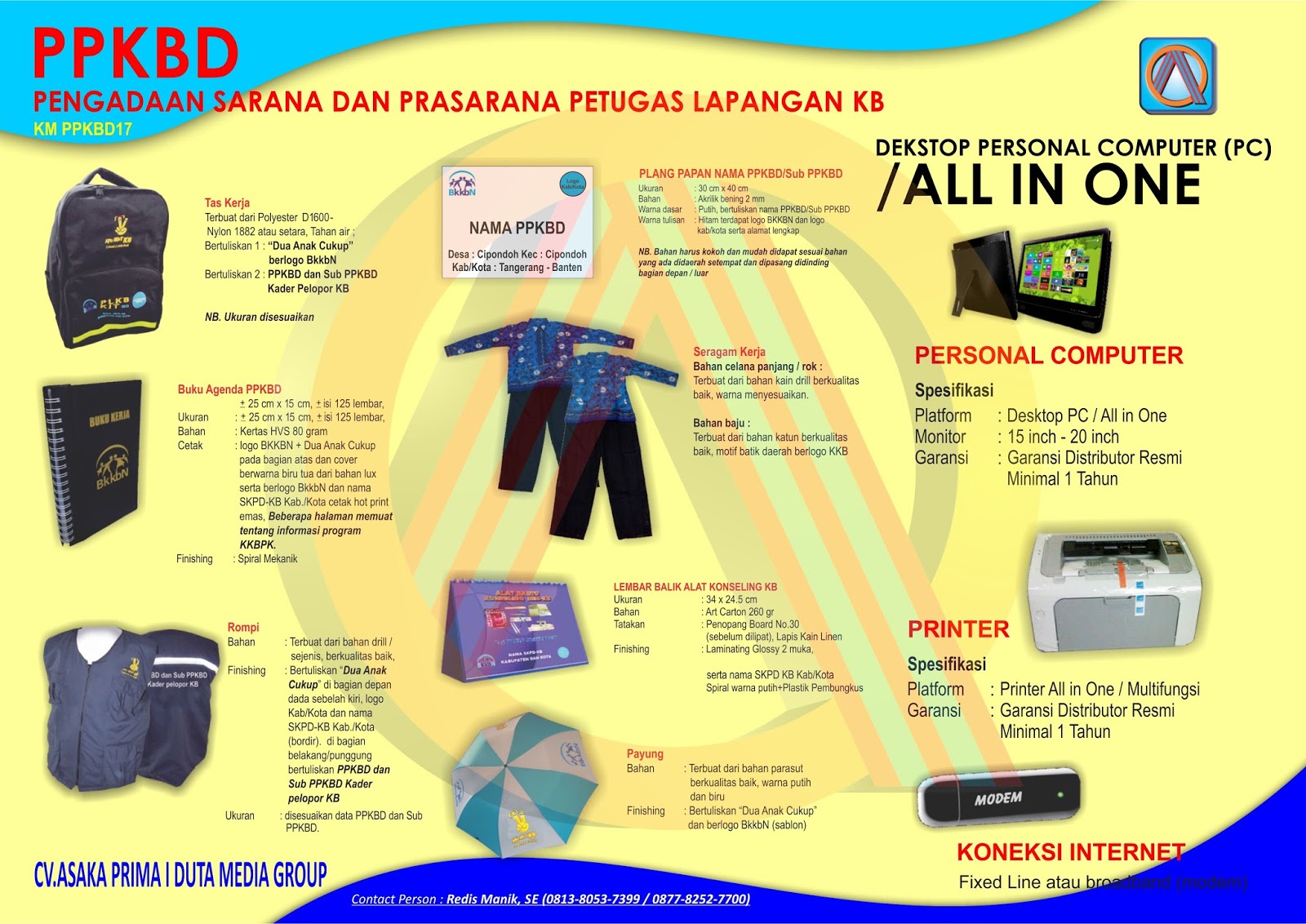 PPKBD ( SARANA KERJA PPKBD ) DAK BKKBN T.A. 2017 ~ Produksi Sarana ...