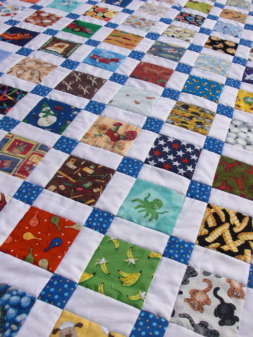 Quilt Today: Disappearing Nine-Patch Quilt ( I-Spy version) - Tutorial