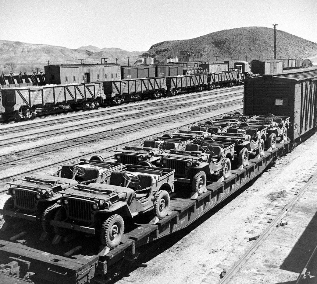 Industrial History: Early diesel locomotives and freight cars used to ...