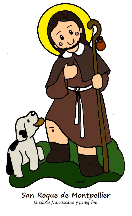 Mis ilustraciones: San Roque de Montpellier