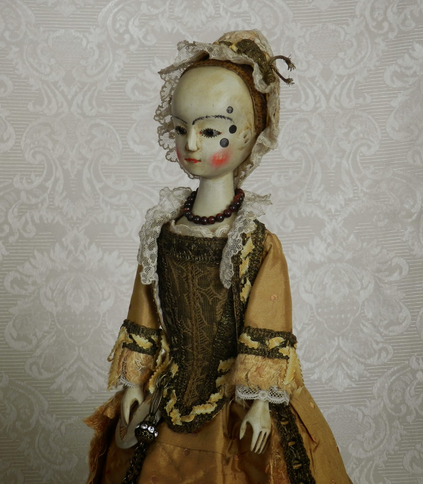 The Old Wooden Sisters: Queen Anne doll reproduction , ready to new home