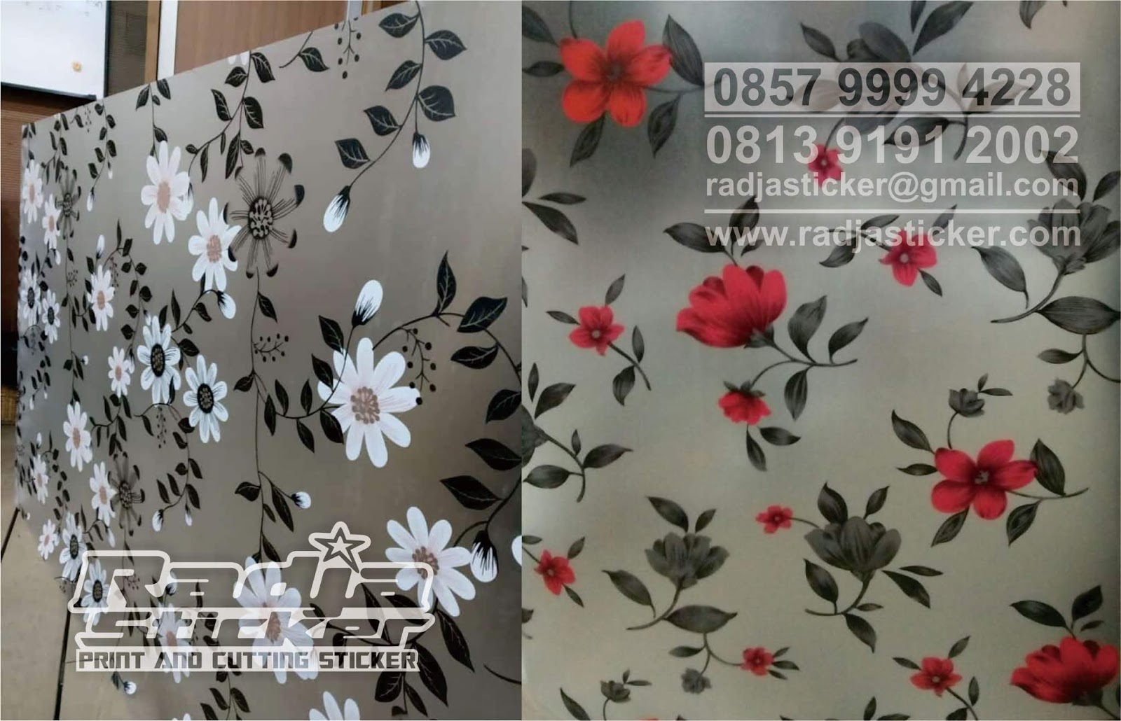 Stiker Kaca Motif | Stiker Kaca Hitam Putih | Bahan Stiker Kaca ...