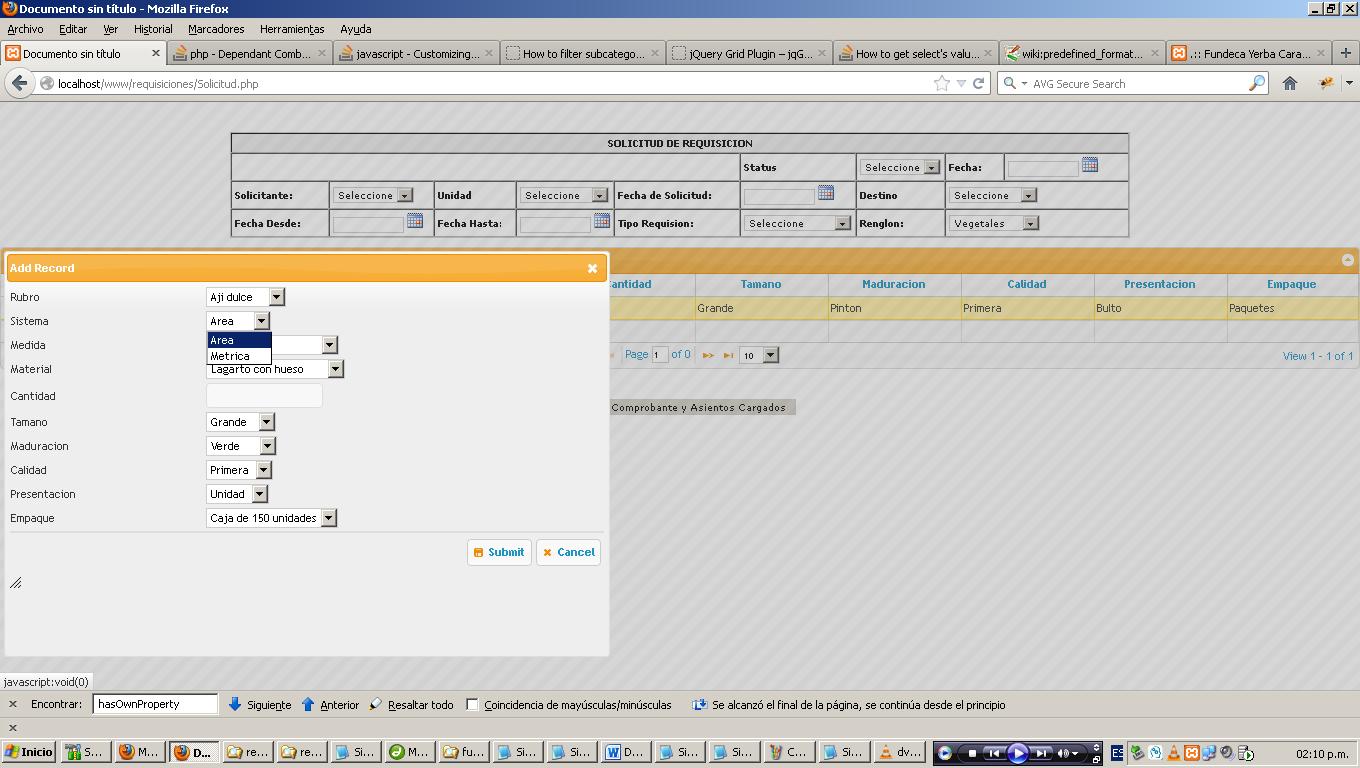 Guardar Datos En Tablas Postgresql Con Jqgrid Postgresql Y Jqgrid Parte Iii Combos Dependientes 0177