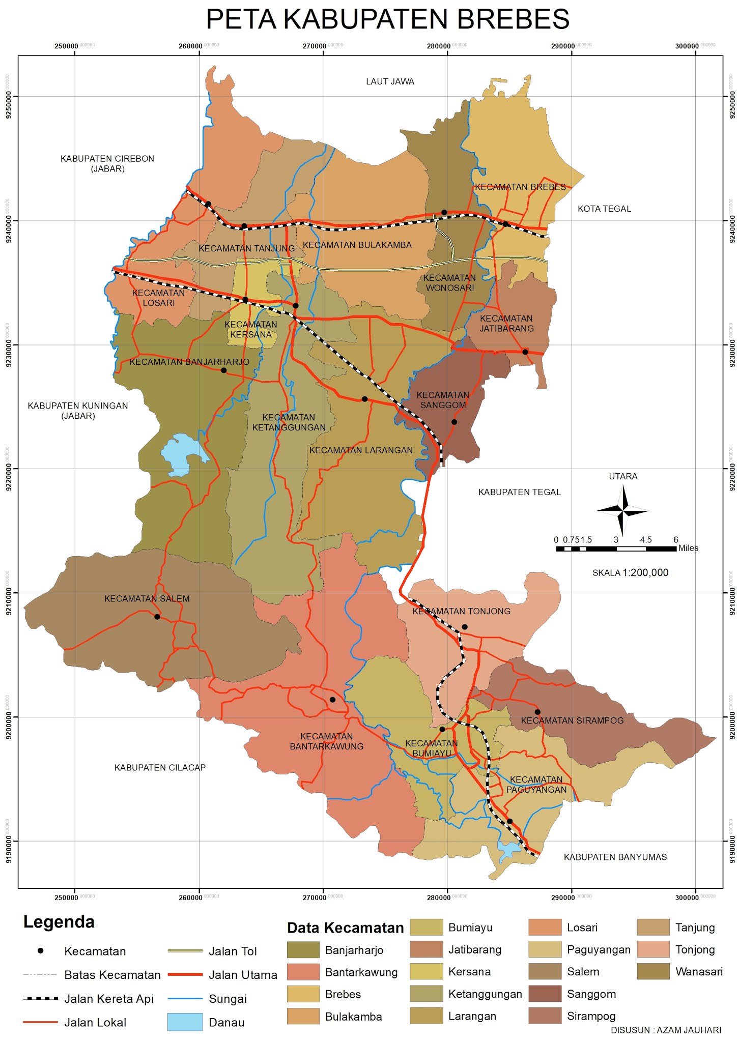 PETA KABUPATEN BREBES