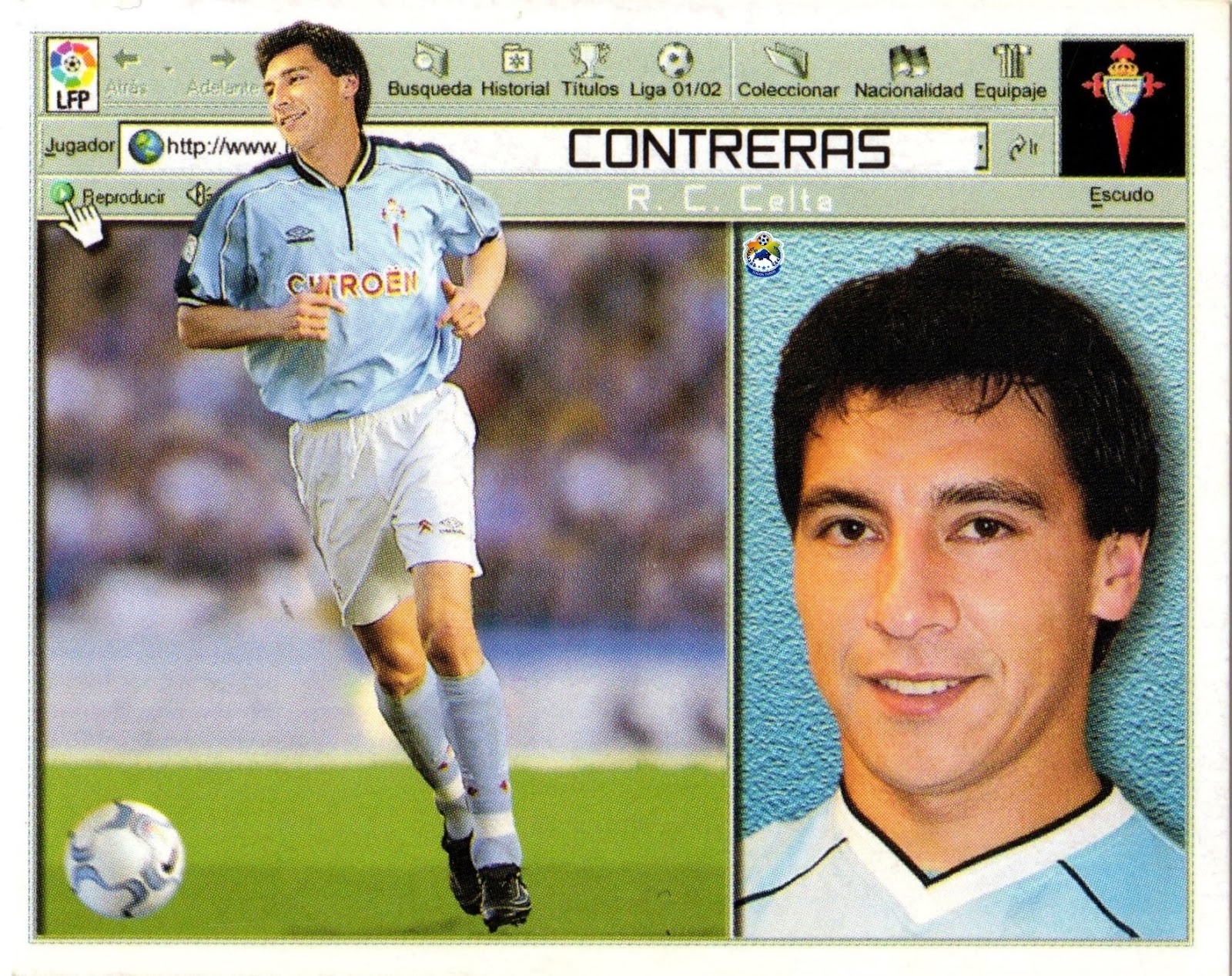 Futbolistas Chilenos en Álbumes Extranjeros: Pablo Contreras