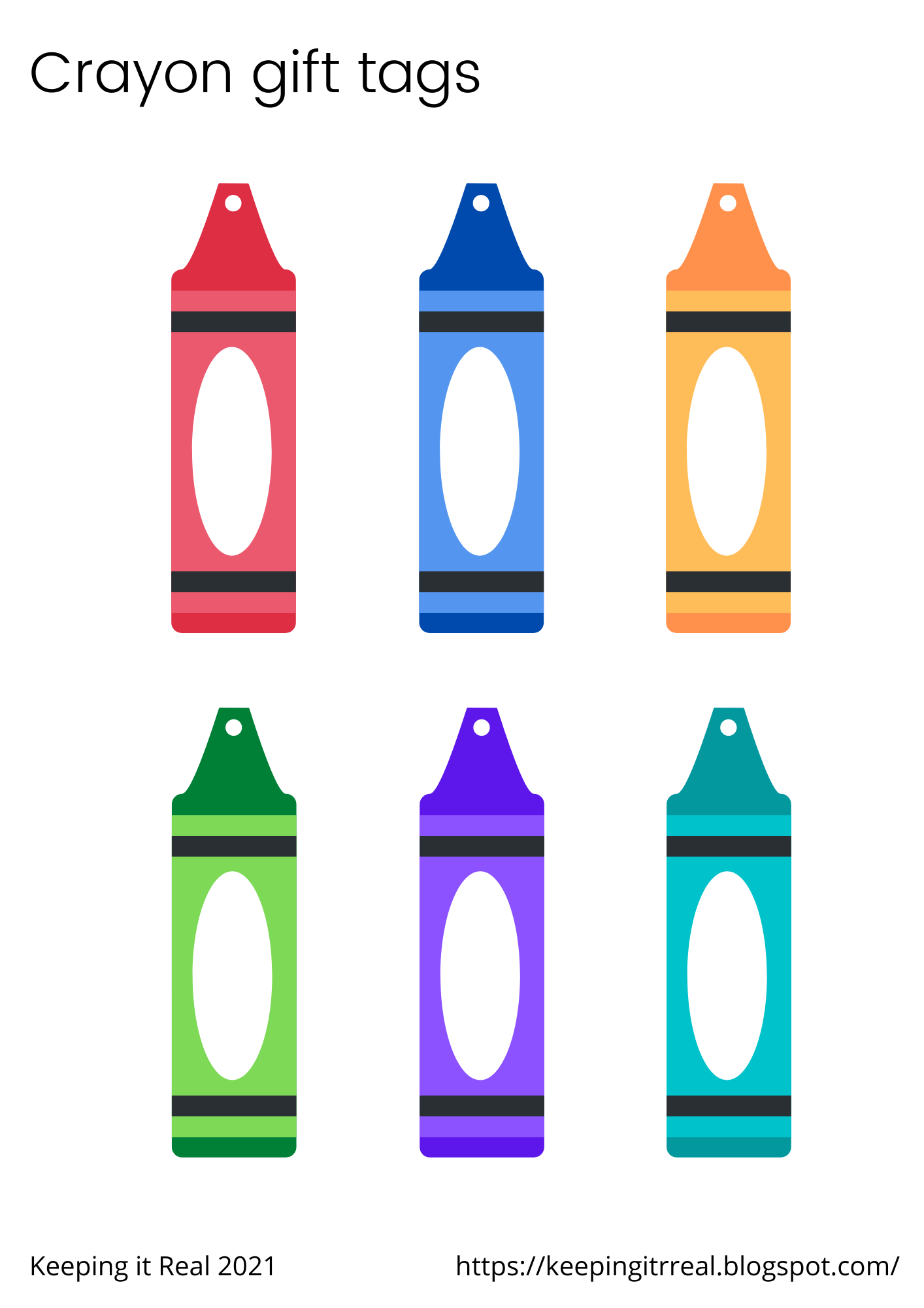 Crayon Shape Printable