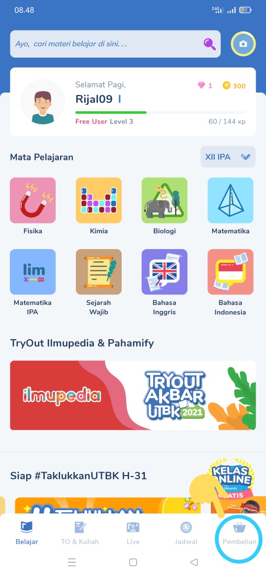 Harga Pahamify UTBK SKS Diskon 2021 - BERBAGI ILMU