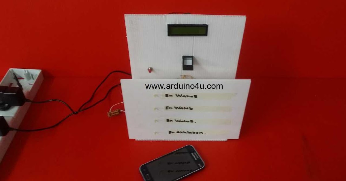 Projek Elektronik Arduino4u.com: 127-Fingerprint Lecturer Availability