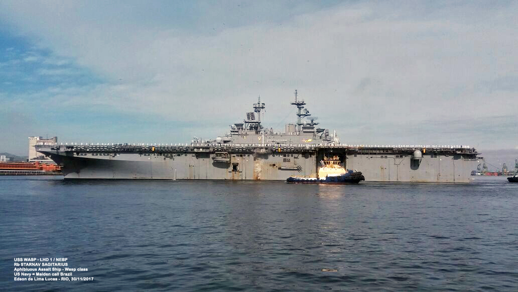 Santos Shiplovers: USS Wasp - LHD 1 / NEBP, Berthing Rio de Janeiro ...