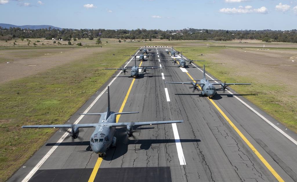 RAAF squadron performs world first C-27J Spartan Elephant Walk - Blog ...