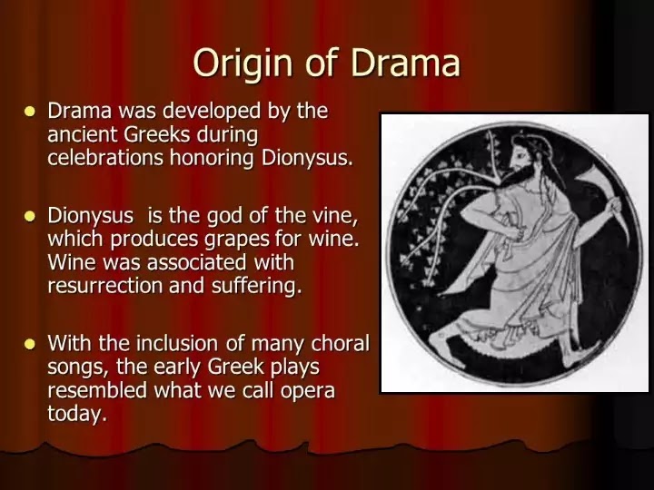 Origin Growth and Development of the English drama.