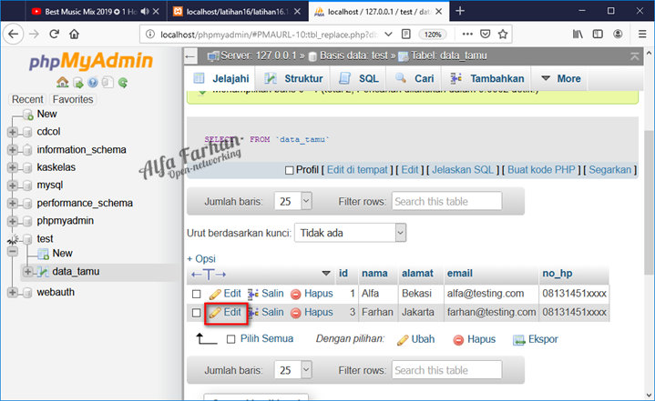 Php Programming 7 Database Php Mysql Crud Select Atau Read ~ Open