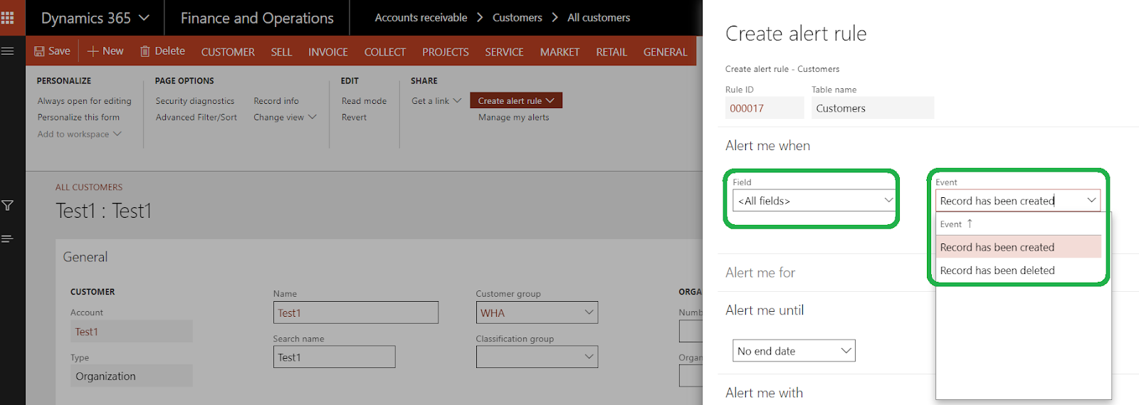 How To Create Alerts In Dynamics 365